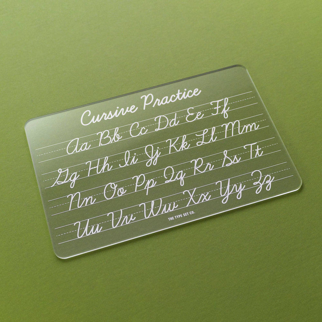 Acrylic Dry-Erase Cursive Tracing Practice Board – Ellie & Oak Boutique